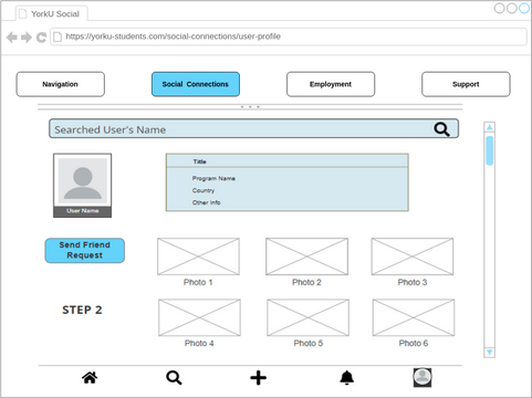 Wireframe-user profile | Diagramy / projekty tworzone przez ...